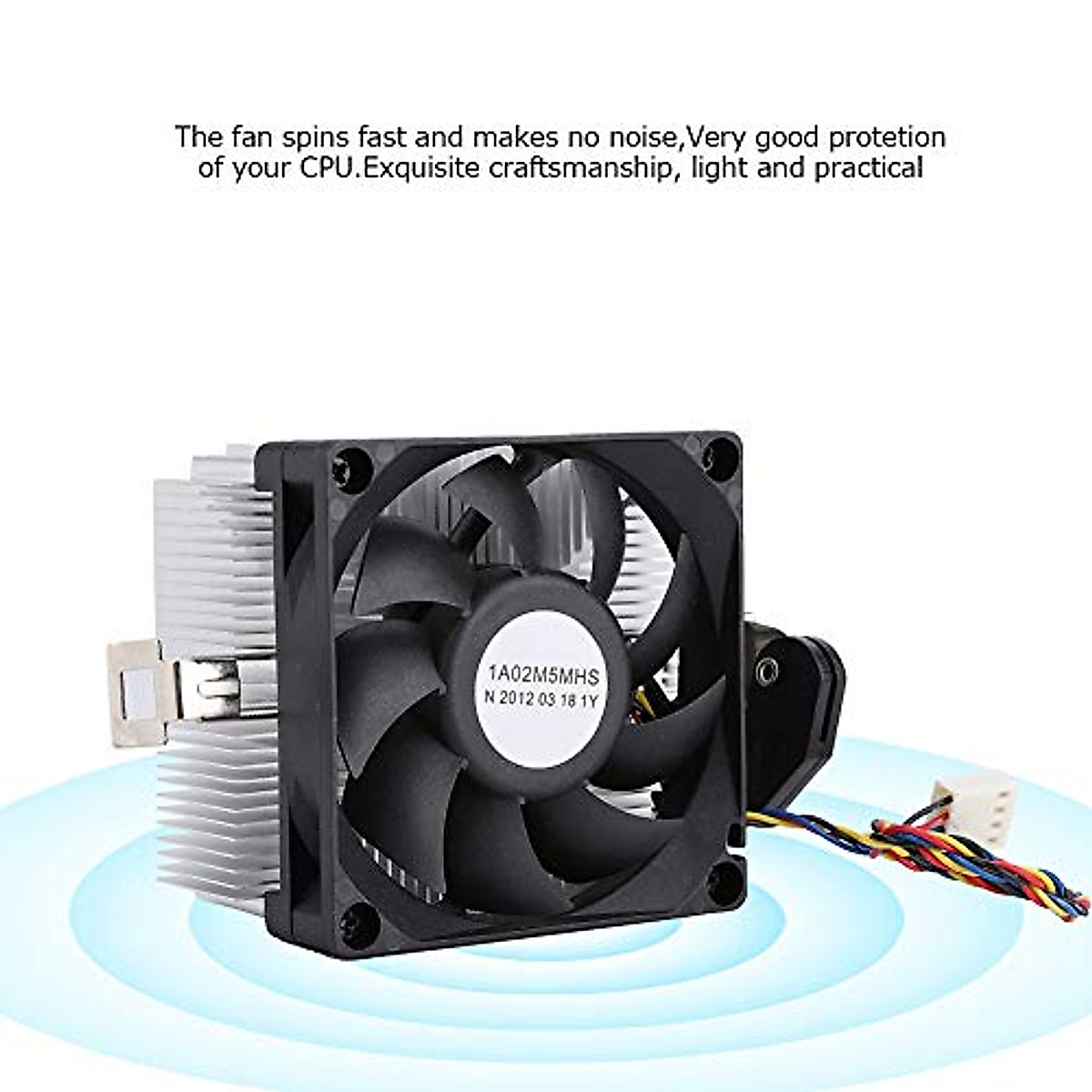 CPU Cooling Fan,12V Hydraulic Bearing 2200RPM High Speed Silent CPU Cooler Fan,Aluminum Extruded Heat Sink,for AMD AM2 AM3 AM3+ FM1 FM2 FM2+