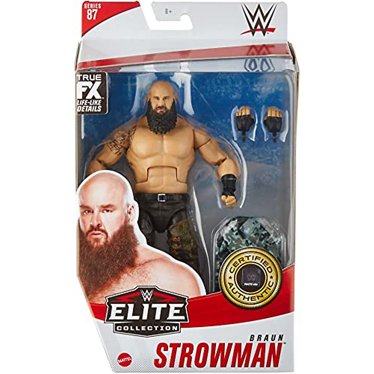 WWE MATTEL Braun Strowman Elite Collection Series 86 Action Figure 6 in Posable Collectible Gift Fans Ages 8 Years Old and Up​