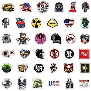 Hard Hat Stickers, 155 Pcs Funny Sticker Decals for Tool Box Helmet Hood Hardhat, Gifts for Teens Adult Essential Worker Welder Construction Union Military Oilfield Electrician