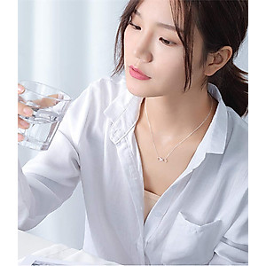 Tiny Heart Star Moon Cross Infinity Love Pendant Necklace for Women Girls 925 Sterling Silver 14K Gold Plated Simple Mini Cute Petite Choker Tassel Chain Multiple Jewelry Gift for Mom Daughter Wife (Infinity love)