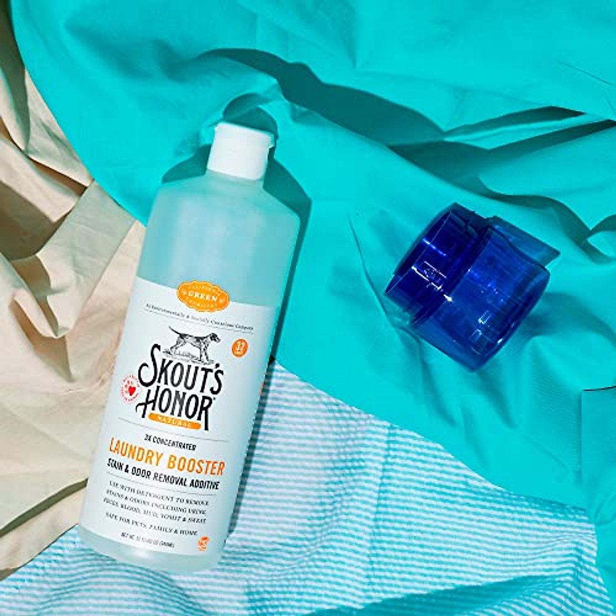 Skout’s Honor: Professional Strength Laundry Booster - Stain and Odor Removal Additive - 3x Concentrated Solution For Laundry Use - 32 oz.