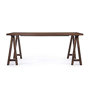 Christopher Knight Home Rachel Mid-Century Modern 7 Piece Dining Set with A-Frame Table, Light Beige + Walnut