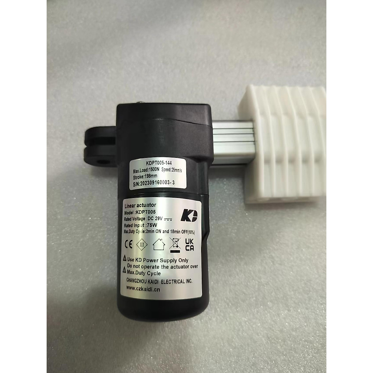 Kroshine Power Recliner Motor Replacement with Cord Model KDPT005-144 Linear Actuator for Sofa Lift Chair Couch Massage Seat Bed, Aluminum