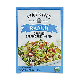 Watkins Organic Ranch Salad Dressing Mix, 0.85 oz. Packets, 12-Pack