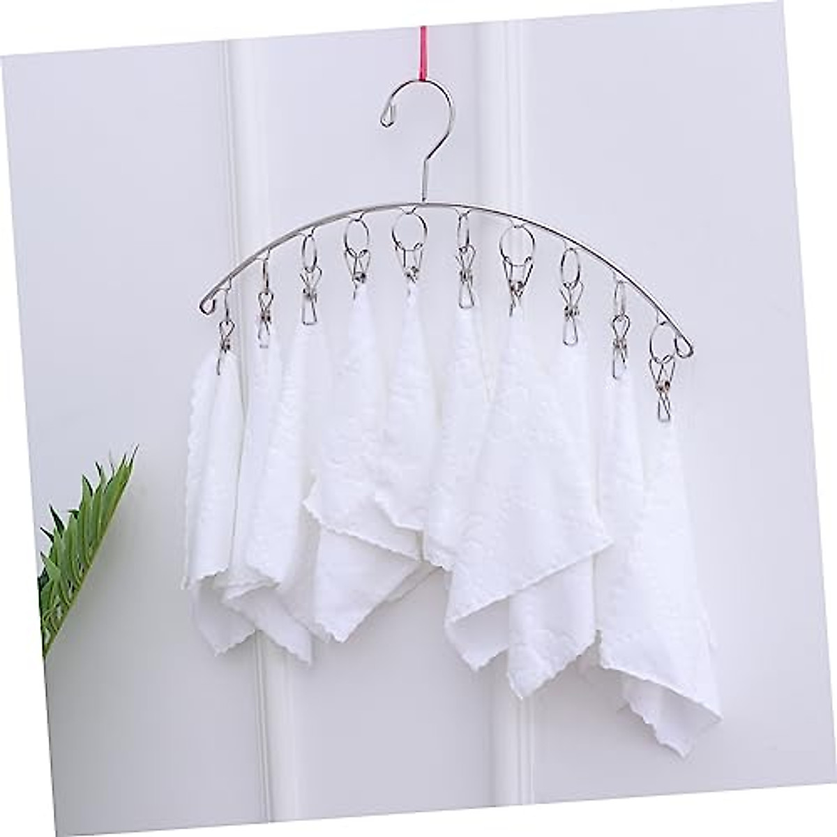 Alipis 4 Packs Drip Hanger Clothes Hanger Clothes Clips Laundry Drying Rack Laundry Hanger Windproof Socks Rack Clothespin