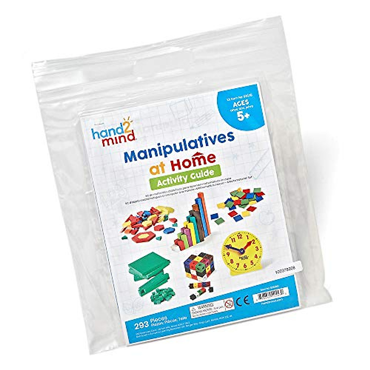 hand2mind - 93538PM Paper Take Home Manipulative Kit for Kids Ages 5-7, Individual Practice for Children at Home, Easy to Follow Guide for Parents, Visual Paper Math Supplies, Homeschool Supplies