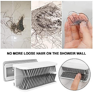 Shower Hair Catcher Wall Bathroom Hair Catcher Adhesive Bathtub Drain Hair Catcher For Bathroom Bathtub Bedroom Kitchen