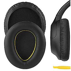 Geekria QuickFit Replacement Ear Pads for Sony WH-CH700N, WH-CH710N WH-CH720N Headphones Ear Cushions, Headset Earpads, Ear Cups Repair Parts (Black)