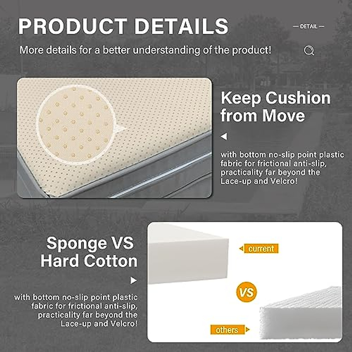 Patio Furniture Outdoor Sofa Grey Wicker Outdoor Furniture Outdoor Couch Deep Seat Sofa Hight Backrest with Waterproof Cover and Anti-Slip Cushions, Grey