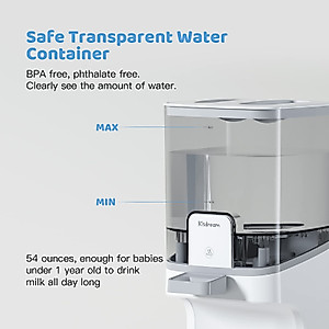 Instant Warmer Baby Bottle Warmer, Kisdream Formula Maker Instantly Dispenses Water Warmer at Perfect Temperature, 3 Mode, Large Capacity 24/7 Smart Thermostat, No More Waiting