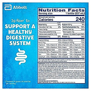 PediaSure Grow & Gain with 3g Fiber for Digestive Health, Provides Immune Support, Kids Protein Shake, DHA Omega-3, Non-GMO, Chocolate, 8 Fl Oz (Pack of 24)