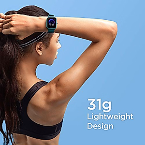 Amazfit Bip U Smart Watch Fitness Tracker for Men, 60+ Sports Modes, 9-Day Battery Life, Blood Oxygen Breathing Heart Rate Sleep Monitor, 5 ATM Water Resistant, for iPhone Android Phone (Green)