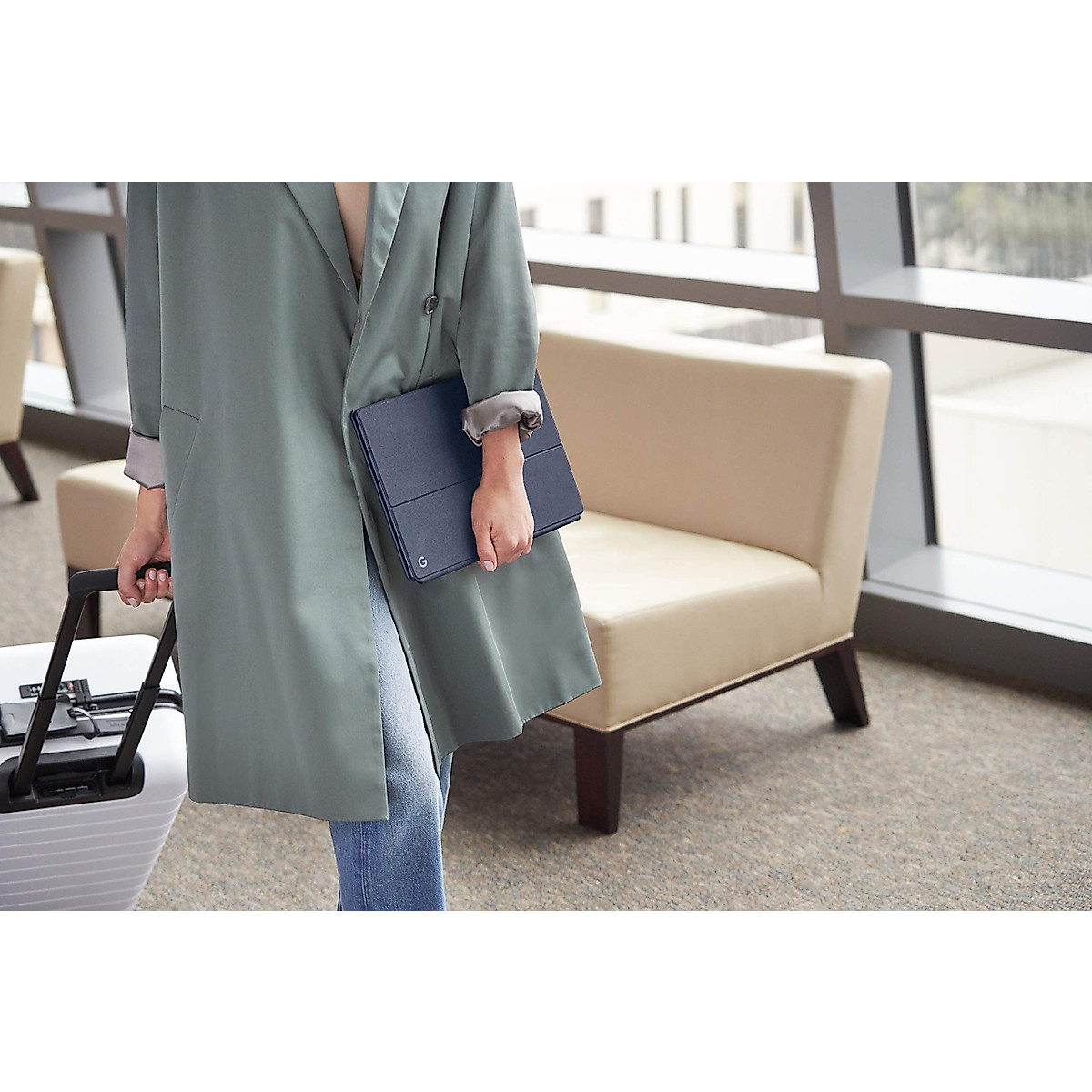 Google Pixel Slate (12.3" Touch Screen Display | 8th Gen Intel Core M3 | 8GB RAM | 64GB EMMC) Wi-Fi only Tablet (Midnight Blue) - International Version