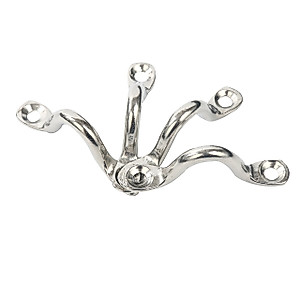 Amarine Made Pack of 8 Stainless Steel Bimini Boat Top PAD Eye, Eye Straps, Tie Down, Kayak Deck Loops, Tie Down Anchor Point, footman's Loop for Kayak Canoe Rigging