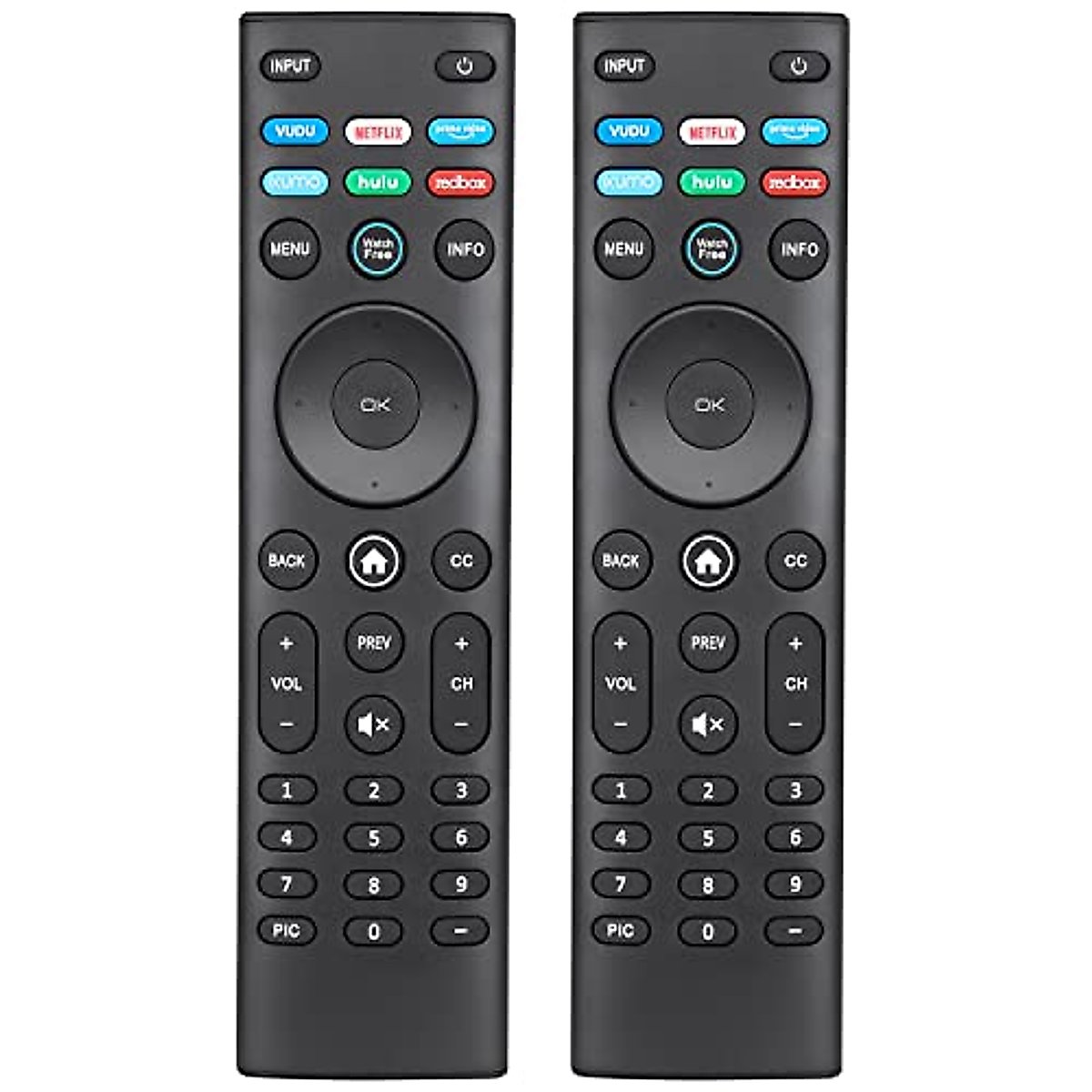 【Pack of 2】 Replacement Remote Control for Vizio TVs,XRT140 for All Vizio LED LCD HD 4K UHD HDR Smart TVs