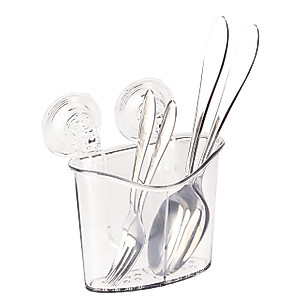 Better Houseware in-Sink Cutlery Holder, Large, Clear