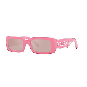 Dolce & Gabbana Women's Narrow Rectangle Sunglasses, Pink, One Size