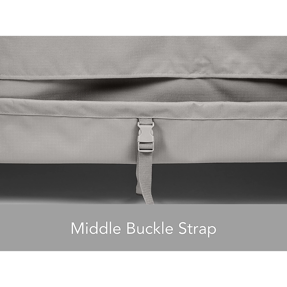 Covermates Outdoor Swing Cover - Heavy-Duty Polyester, Weather Resistant, Drawcord Hem, Seating and Chair Covers, 63W x 26D x 26H, Ripstop Grey