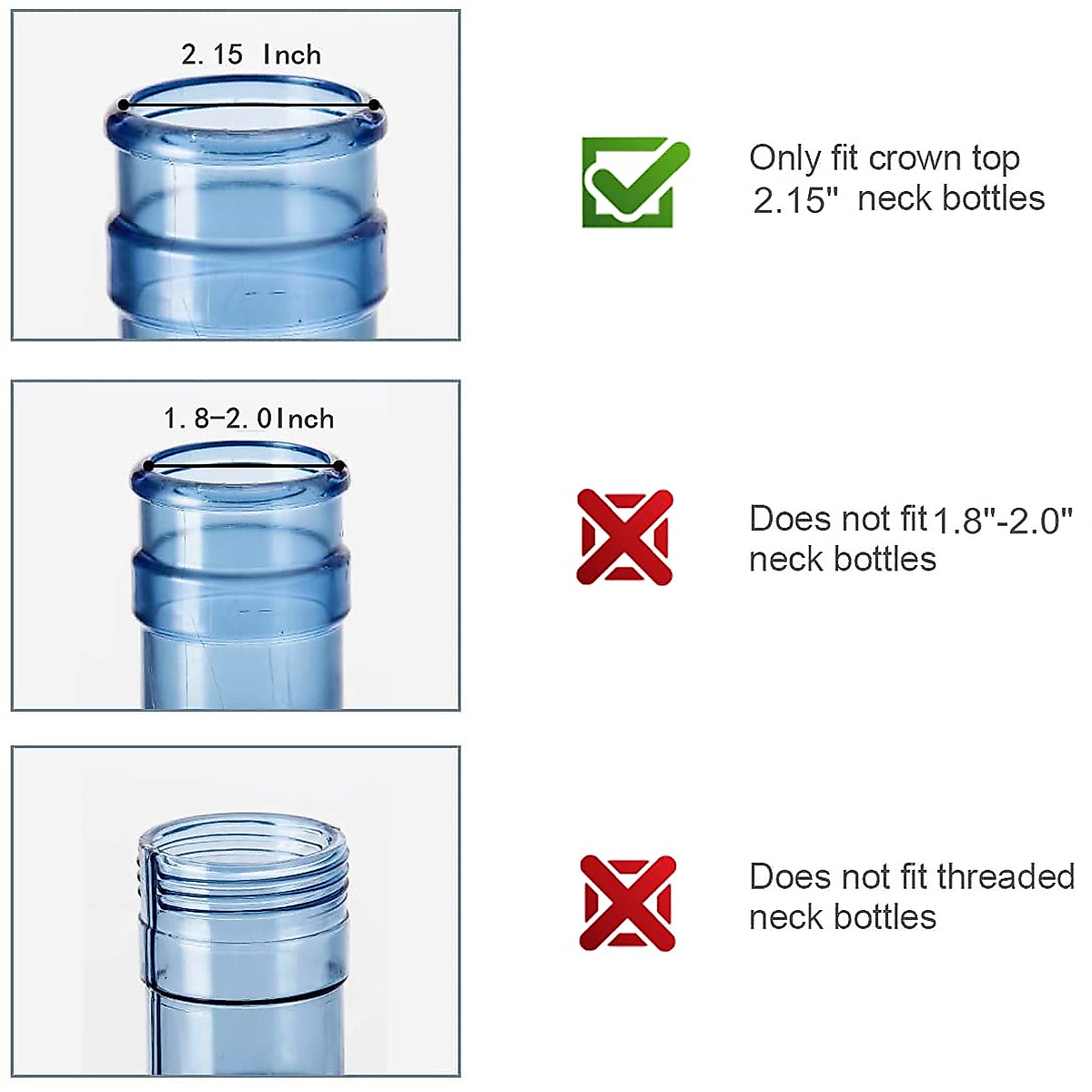 Forzaddik Metal 5 Gallon Water Jug Stand Dispenser with 2.15 Inch Dustproof Valve,Non-Slip Drinking Water Cooler Rack with Reusable Spout