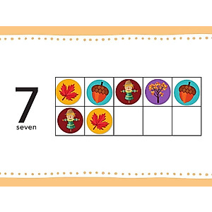 hand2mind Seasonal Ten Frames Math Counters for Kids, Math Counters Chips for Counting and Sorting, Kindergarten Learning Games, Counting Toys, Math Game (288 Math Counters and 10 Ten Frame Cards)