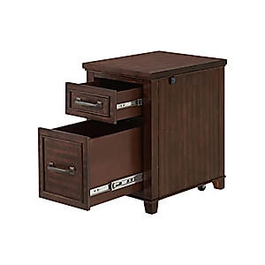 Martin Svensson Home Del Mar Fingerprint Lock File Cabinet, Walnut Coffee