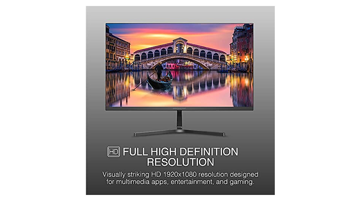 Packard Bell 24 Inch Monitor FHD 1920x1080 - Ideal for Gaming & Office