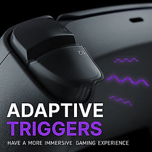 Gamenetics Custom Official Wireless Bluetooth Controller Compatible with PS Console - PC - Un-Modded - Video Gamepad Remote (Soft Touch Purple)