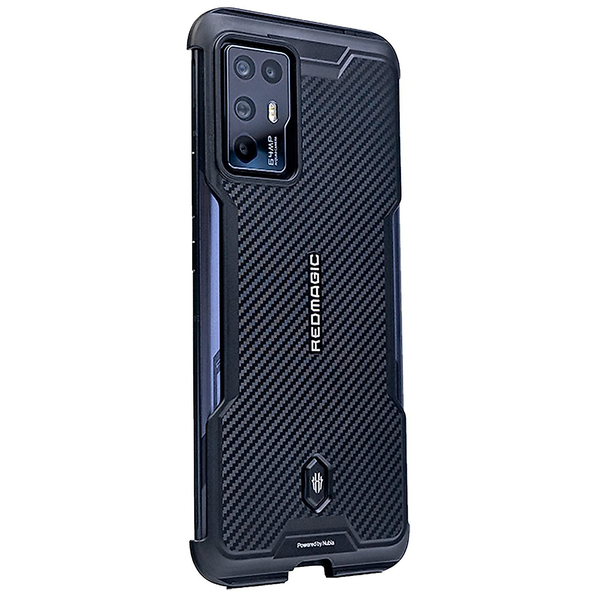 nubia REDMAGIC 6R Pro Handle Protective Case, Flexible TPU Cover Anti-Scratches Shockproof Phone Case Compatible Red Magic 6R/6 Racing, Black