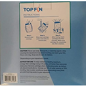 Top Fin Silenstream PF-S Refill for PF10 Power Filters 5.5in x 3.1- (12 Count) 1 Year Supply