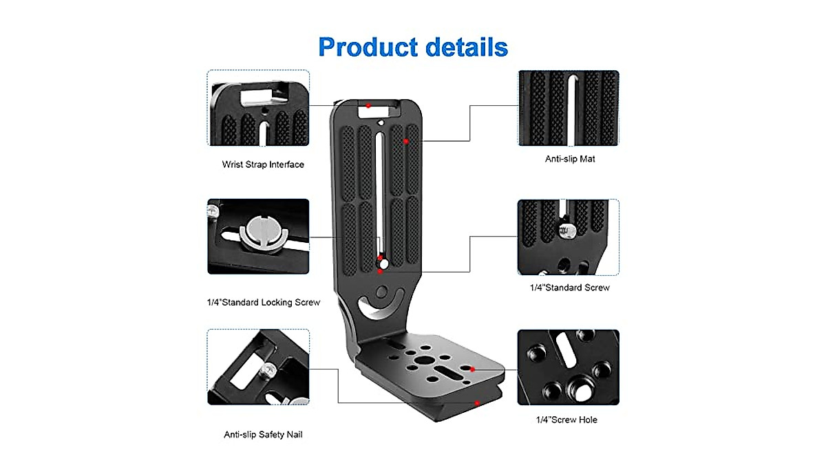 DSLR L Bracket Quick Release Plate | Vertical & Horizontal Shooting