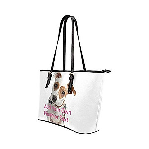 Personalized Bags and Totes for Women, Custom Photo & Text Leather Shoulder Handbags, Wedding Best Frind Gifts