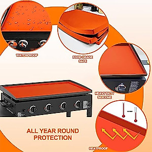 28" Silicone Griddle Mat for Blackstone 28 inch Griddle(Not fit 28XL/Pro), Heavy-Duty Food Grade Silicone Grill Buddy Mat Blackstone Griddle Top Cover Accessories Keep Flat Top Clean Critter-Rust Free