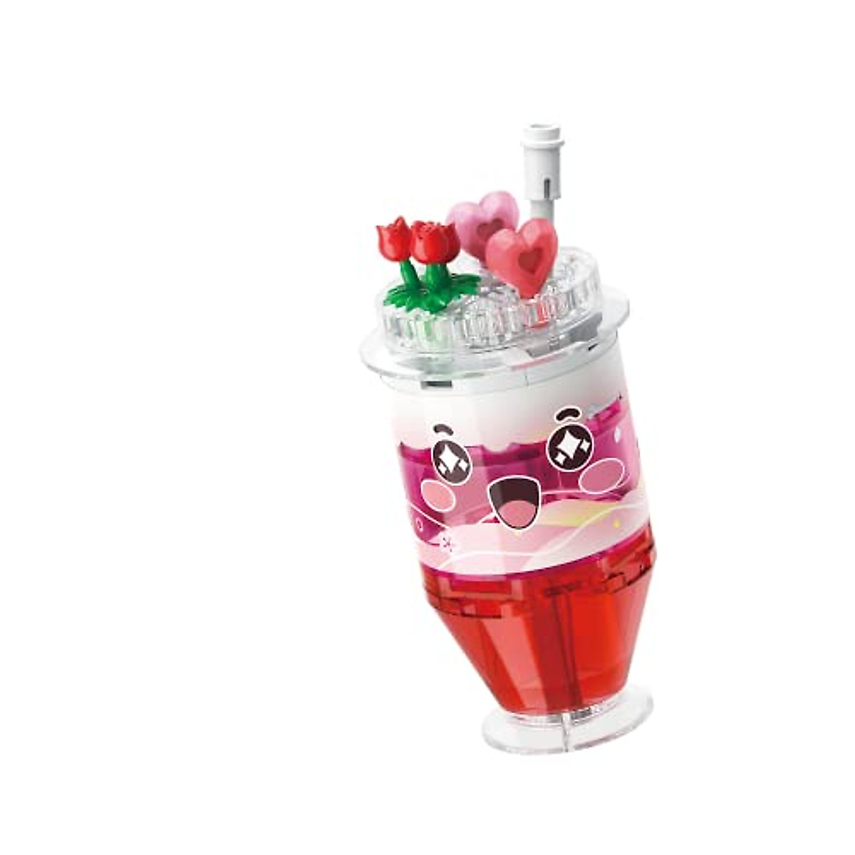 Apostrophe Games 6 in 1 Boba Teas Building Block Set – 108 Pcs – Milk Tea, Peach Oolong, Mango Sago – Drinks for Building