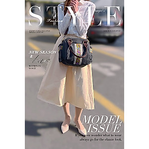 Women Canvas Top-Handle Handbag, Vintage Heavy-duty Crossbody Bag Tote Handbag