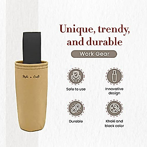 Style n Craft Spray Paint Can Holder, Heavy-Duty 600D Polyester Spray Paint Can Holder, Khaki and Black (76022)