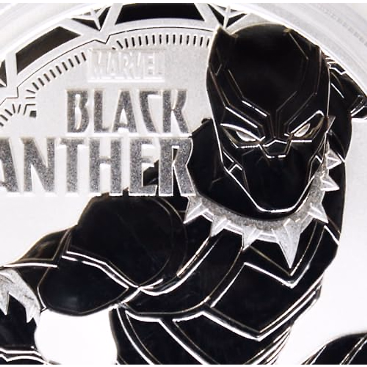 2018 TV Tuvalu 1 oz Silver Black Panther Marvel Series Coin Brilliant Uncirculated with Certificate of Authenticity $1 BU