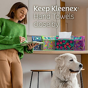 Kleenex Disposable Paper Hand Towels, Paper Hand Towels for Bathroom, 6 Boxes, 60 Hand Towels per Box (360 Total Towels)