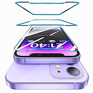 ORIbox Glass Screen Protector for iPhone 12 and iPhone 12 Pro, 3 Packs Anti-Scratch Eye-Protection HD Clear Tempered Glass Screen Protector