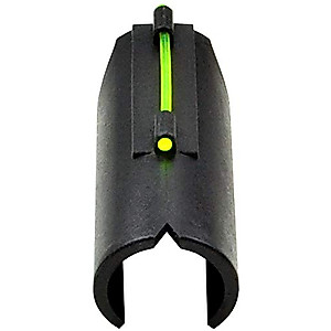 MY Snap-on Fiber Optic Universal Front Sight for Shotgun Barrel 12/20 Ga (Green)