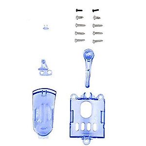 DIY Shell accessories, Complete Clipper Cover for Wahl 5-Star Series Magic Clipper Cordless #8148, Super Taper Cordless, Designer Cordless #8591(Trasparent)(Blue)