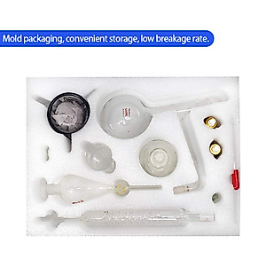 Labware Set 500ml Essential Oil Extraction Distillation Apparatus Water Distiller Purifier Glassware Kits Hydrosol, Home Distillation kit