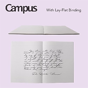 KOKUYO Campus Notebook, 9-3/4“ x 7-1/2”, College Ruled, 80 Sheets (160 pages), Bleed Resistant, Pack of 3 Colors - Pink, Blue, Lavender, Made in Japan (WSG-NO-308CG1×3)