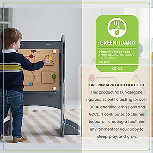 Little Partners Developmental Toddler Busy Board, Cognitive Activity Puzzle Educational Toy Sensory Board for Kids, Smart Games & Manipulatives for Preschoolers (Match 'N Play)