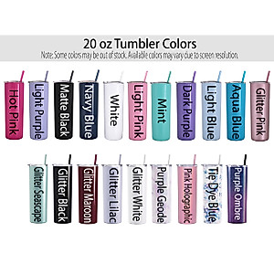 20 oz Personalized Nurse's Stainless Steel Skinny Tumbler with Custom Stethoscope Name by Avito - Includes Straw and Lid - Nurse RN - Nurse Gift