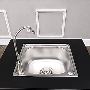FixtureDisplays Portable Sink Self Contained Hand Wash Station Mobile Sink Water Fountain Portable Sink Water Supply w/Pump 110V Power Caulk All Places to Water Proof 10122-NPF