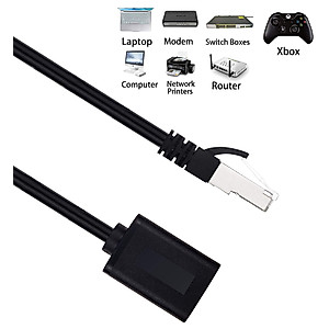 Ruaeoda Ethernet Extension Cable 25 Ft, Shielded Network Cat6 Extension Patch Cable RJ45 Cords Shielded Male to Female Connector