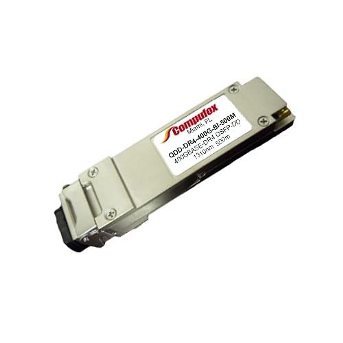 400GBASE-DR4 QSFP-DD PAM4 Silicon Photonics Transceiver Module (SMF, 1310nm, 500m, MTP/MPO, DOM) for Arista, Dell, Juniper and Others.