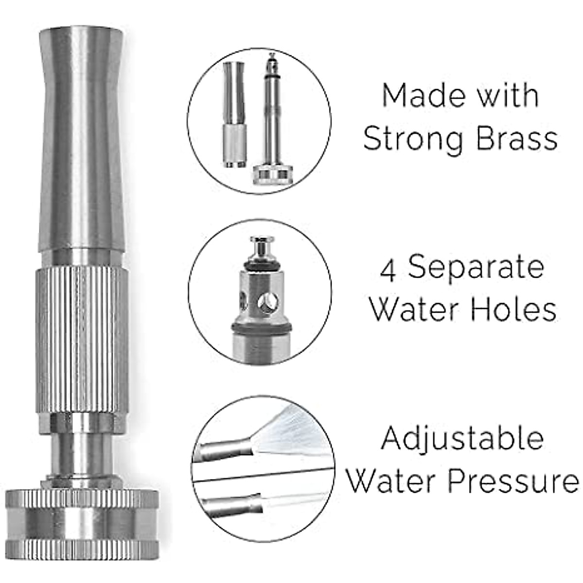 Morvat Stainless Steel Metal Water Hose Reel for 150FT Hose, Retractable Garden Hose Holder with Storage Shelf & Crank, Wall/Floor Mount, Includes 5Ft Leader Hose with ON/OFF Valve & Accessories