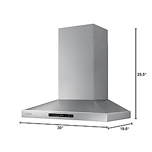 SAMSUNG 30" Smart Wall Mount Range Hood, Stainless Steel, NK30K7000WS/A2
