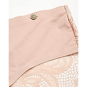 Lucky Brand Women's Underwear – Microfiber Lace Hipster Briefs (6 Pack), Size X-Large, Gardenia/Natural/Black